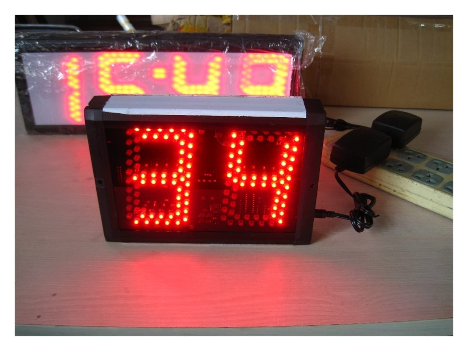 Buy HUACHEN-CHAO Race Timing Clock Big LED Digit Counter,red Color ...