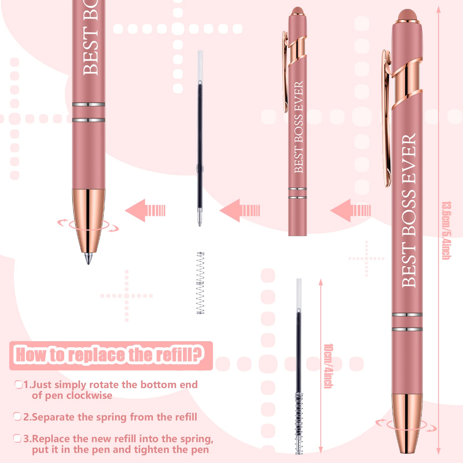Snapklik.com : Chrisfall 10 Pieces Ballpoint Pens Office Inspirational ...