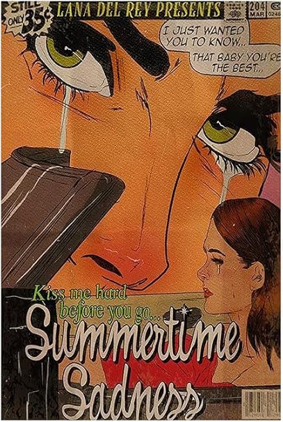 Amazon.com: Bwland Lana Del Rey Poster Music Album Poster Aesthetics ...