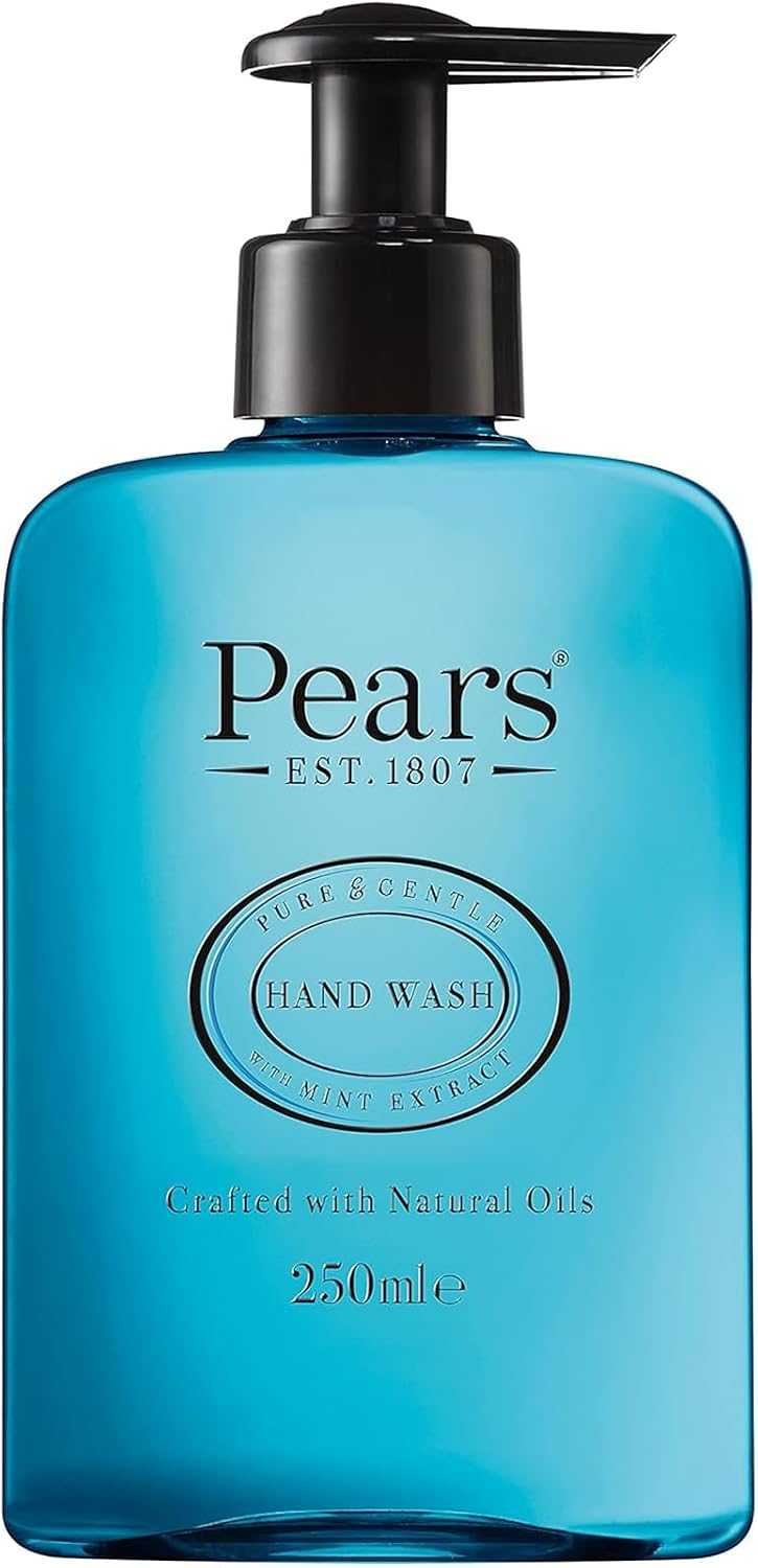 Pears Pure and Gentle Handwash with Mint Extract Pump, Blue, 250 ml ...