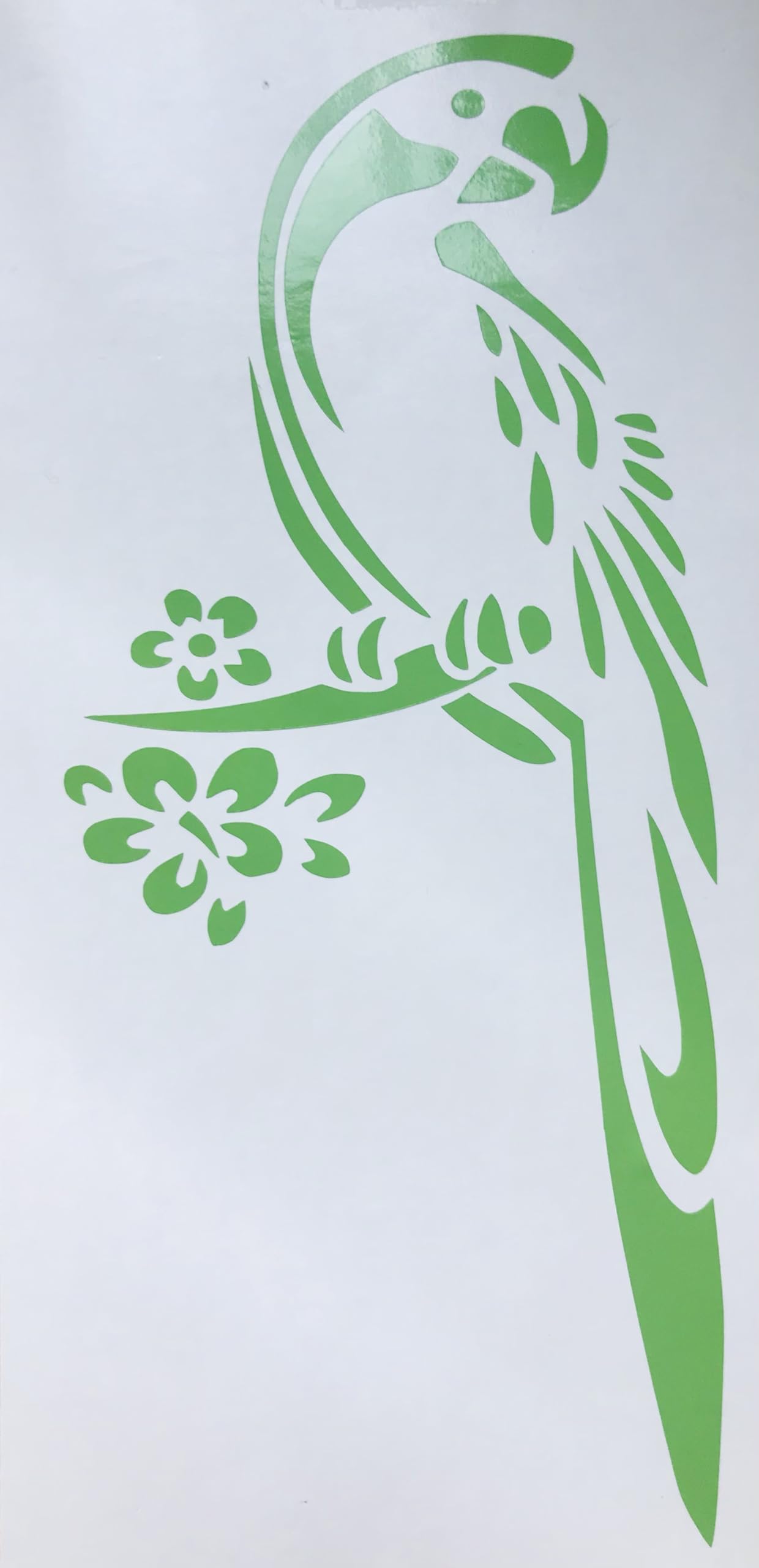 Parrot On Branch Decal Vinyl Sticker, Bird, Nature, Clip Art Decal ...