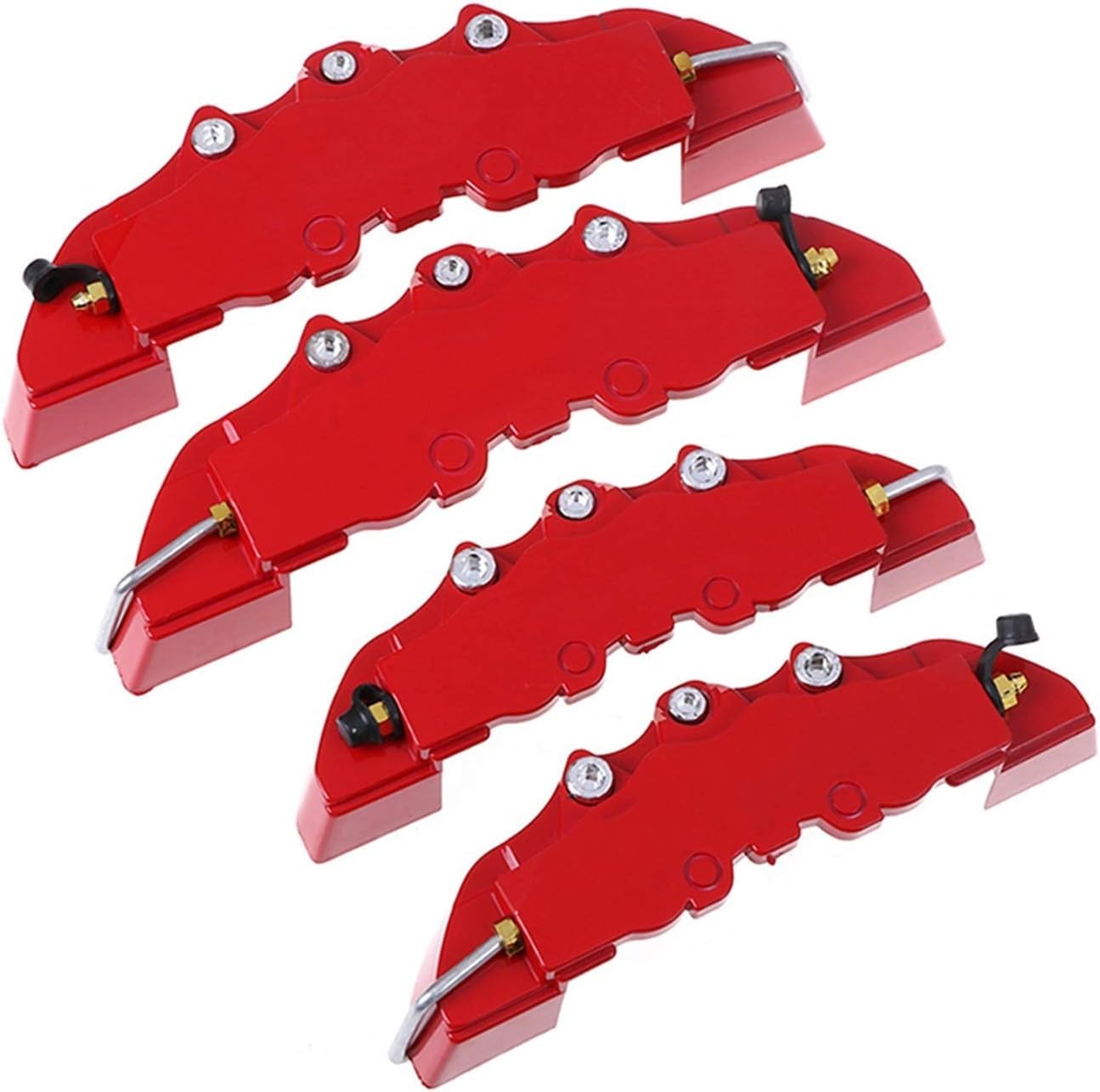 Amazon.com: Brake Caliper Cover,4PCS 3D Universal Red Style Car Disc ...