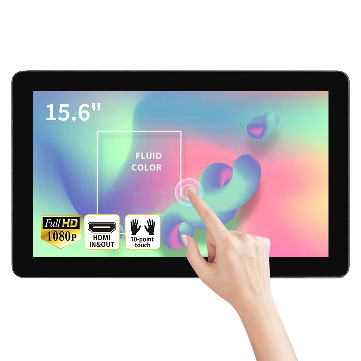 Amazon.com: TouchWo 15.6 inch Capacitive Multi-Touch Screen Industrial ...