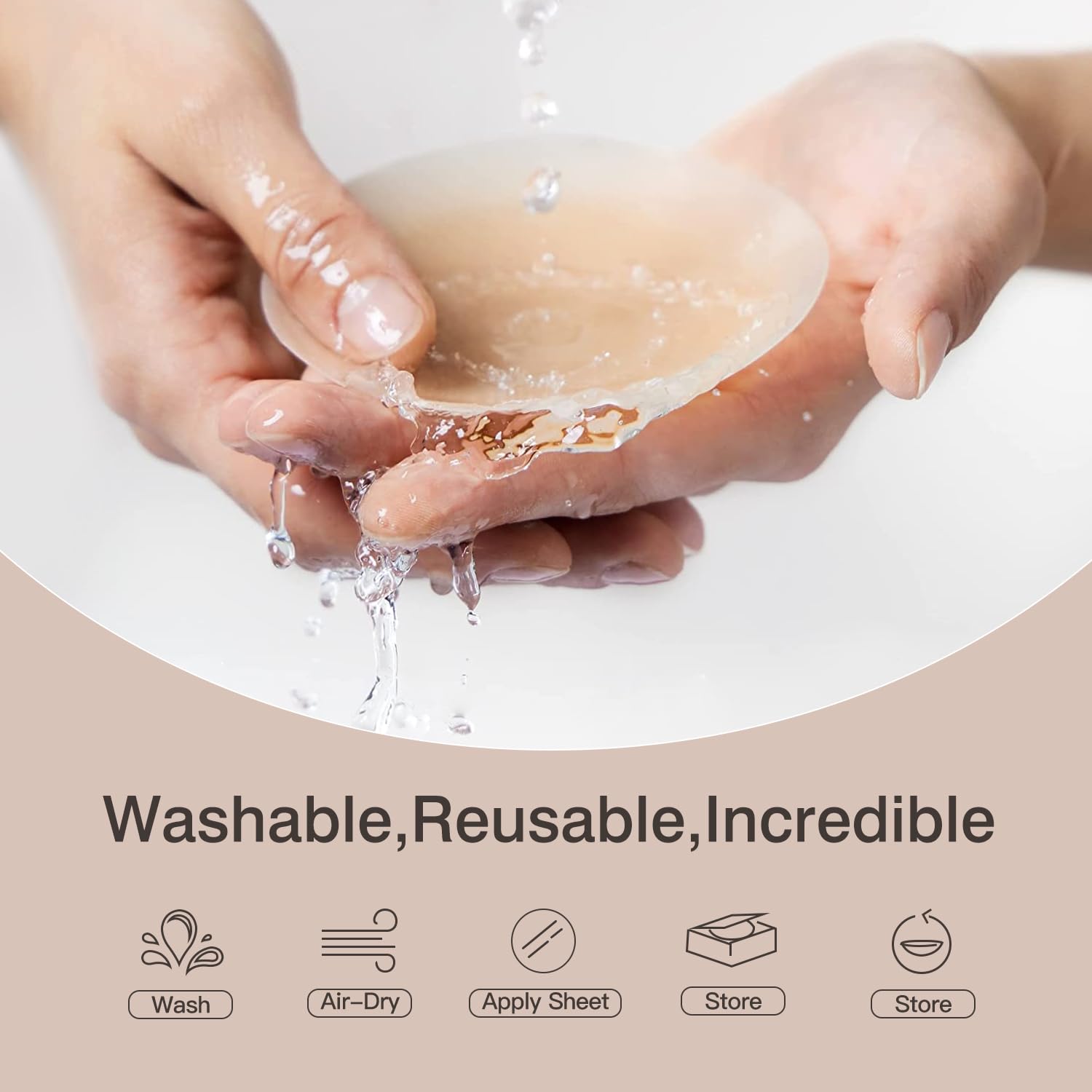 Snapklik.com : Queensecret Invisible Sticky Bras, Adhesive Bras For ...