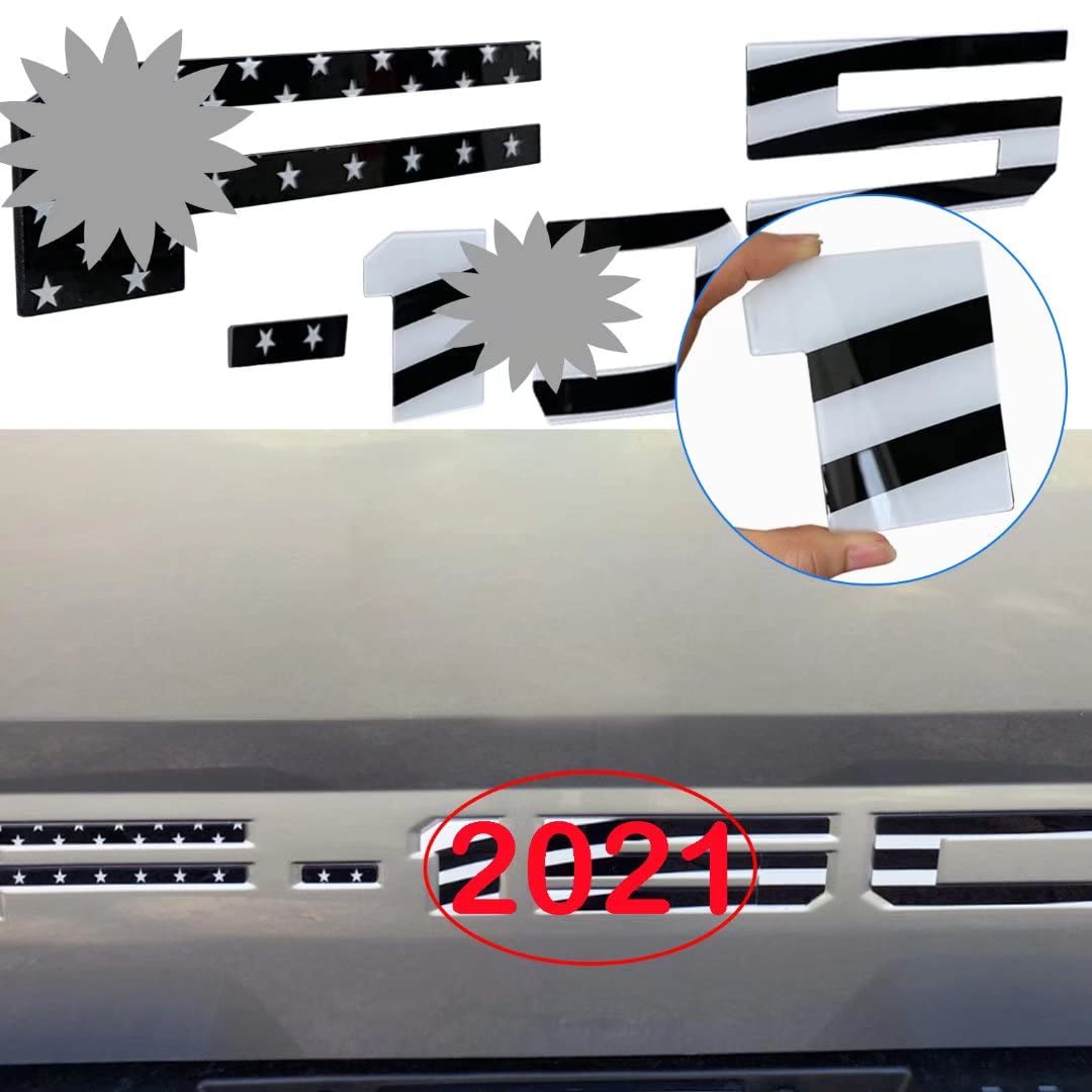 Buy Tailgate Insert Letters Rear Emblems, Plastic Inserts with 3M ...