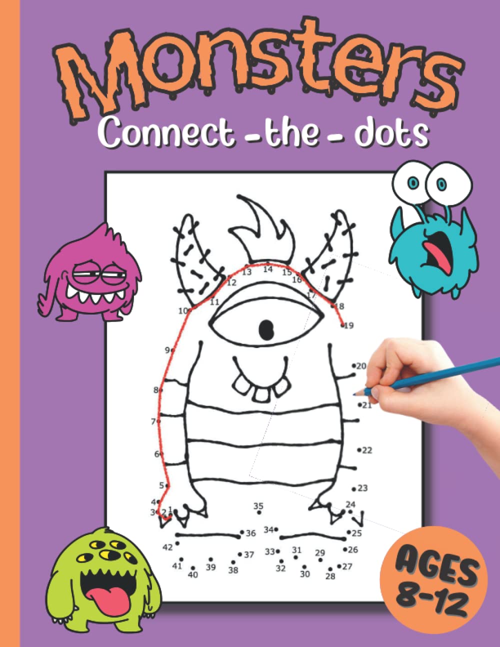 Monsters Connect The Dots Monsters Dot To Dot Activity Book | Desertcart GB