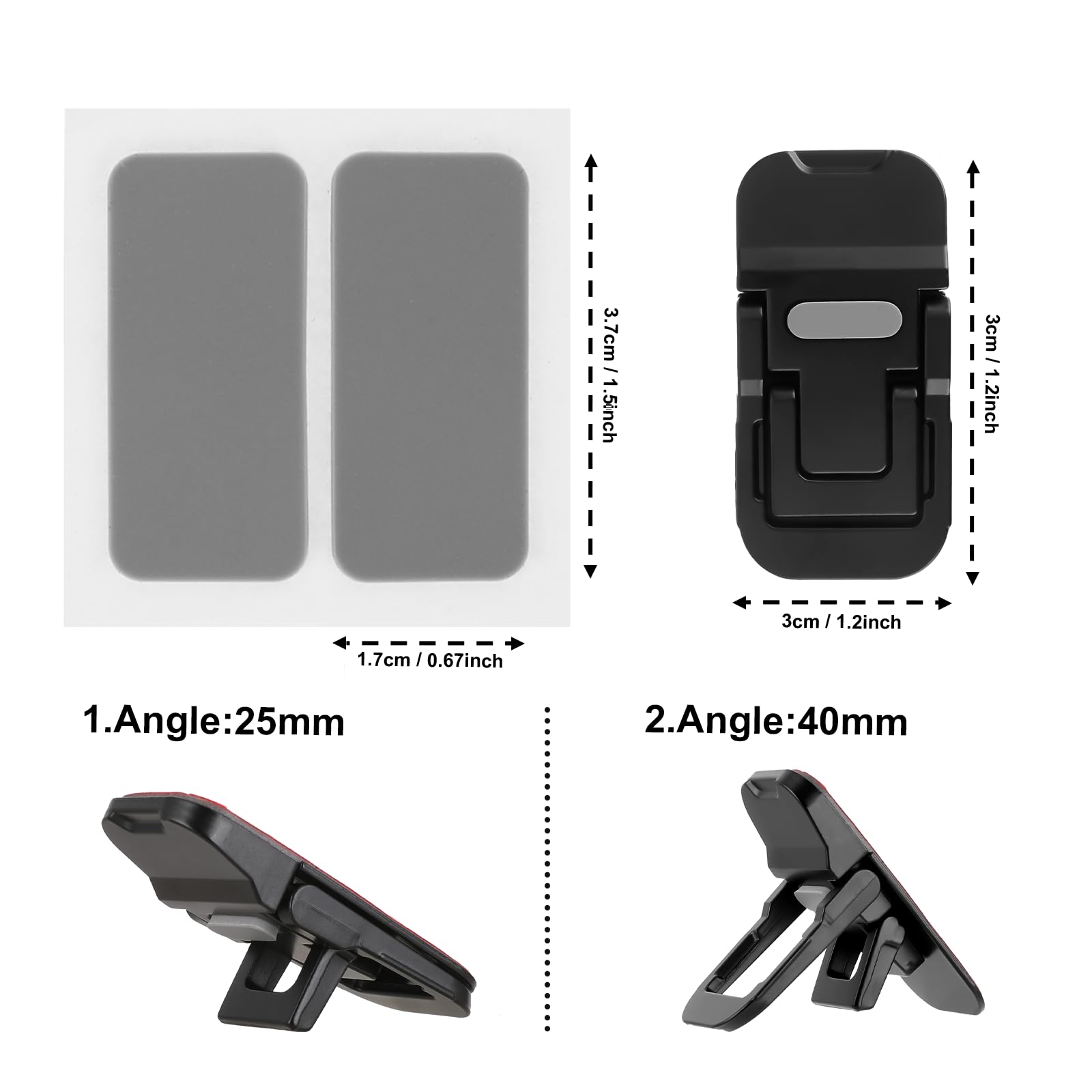 Snapklik.com : Bewudy 2 Pcs Portable Keyboard Riser, Dual Tilt Angle ...