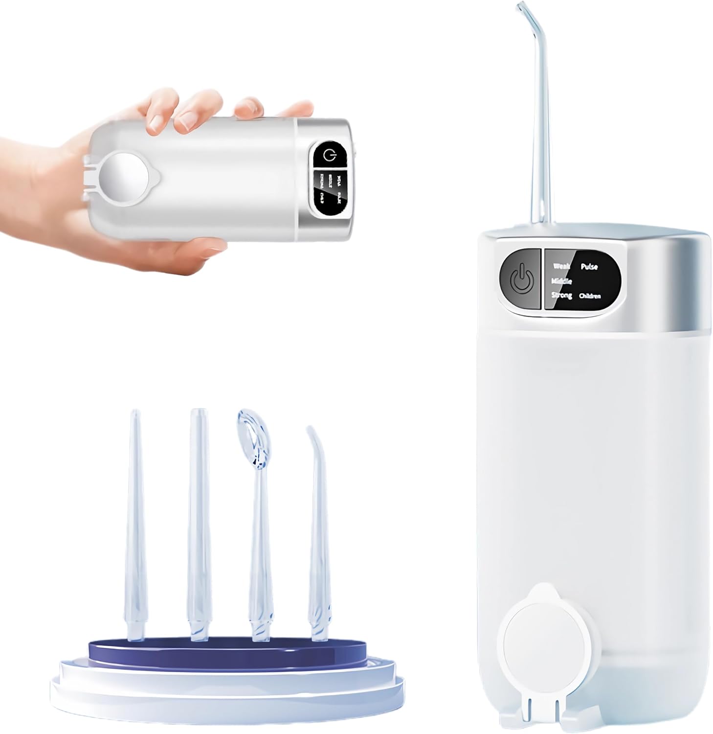 Amazon.com: Portable Water Flossers for Teeth, 5 Modes 4 Jet Tips with ...