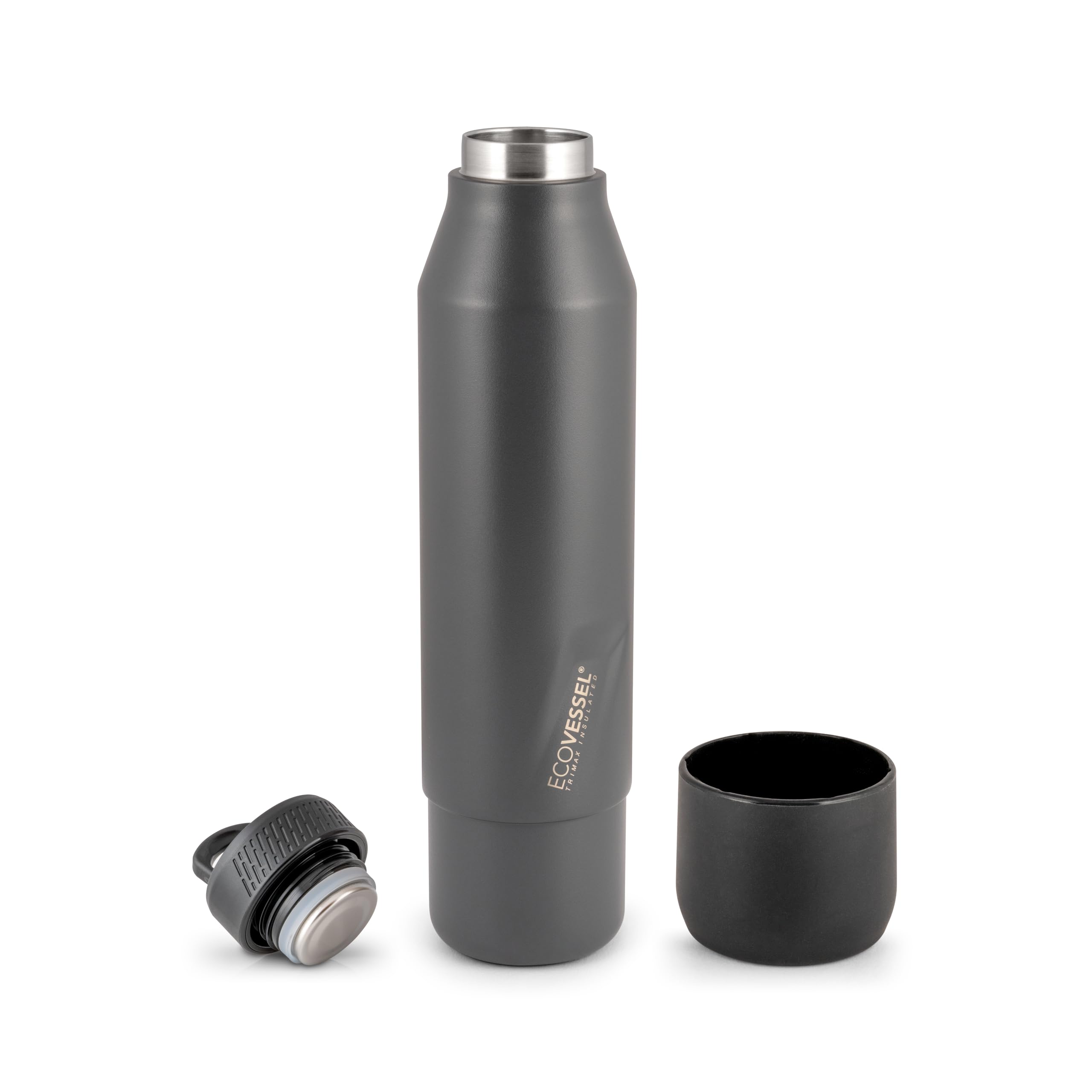 Amazon.com: EcoVessel Stainless Steel Bottle with Removable Cup, Vacuum ...