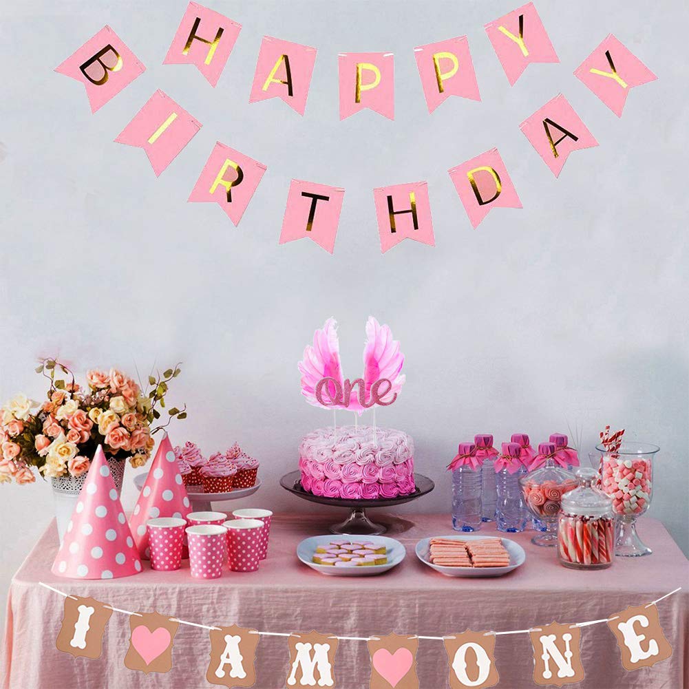 WM 1st Birthday Decorations Rose Gold For Girls Pink Happy Birthday wm-1st-birthday-decorations-rose-gold-for-girls-pink-happy-birthday