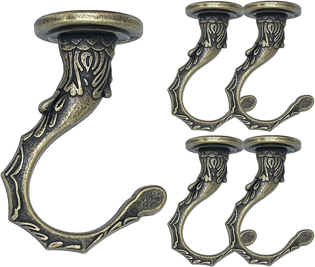 OOK 50342 Swag Hooks with Hardware, Antique Brass, 2-Count - Picture ...