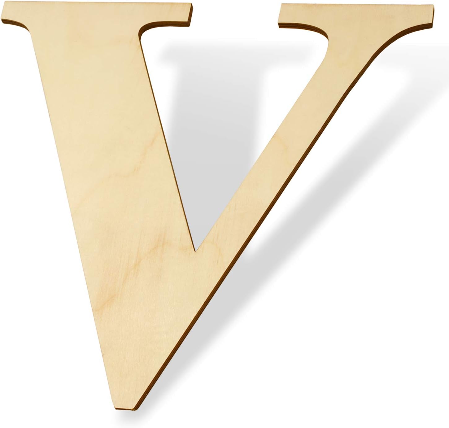 Amazon.com: 5ARTH 12 inch Wooden Letters V - Blank Wood Board, Wood ...