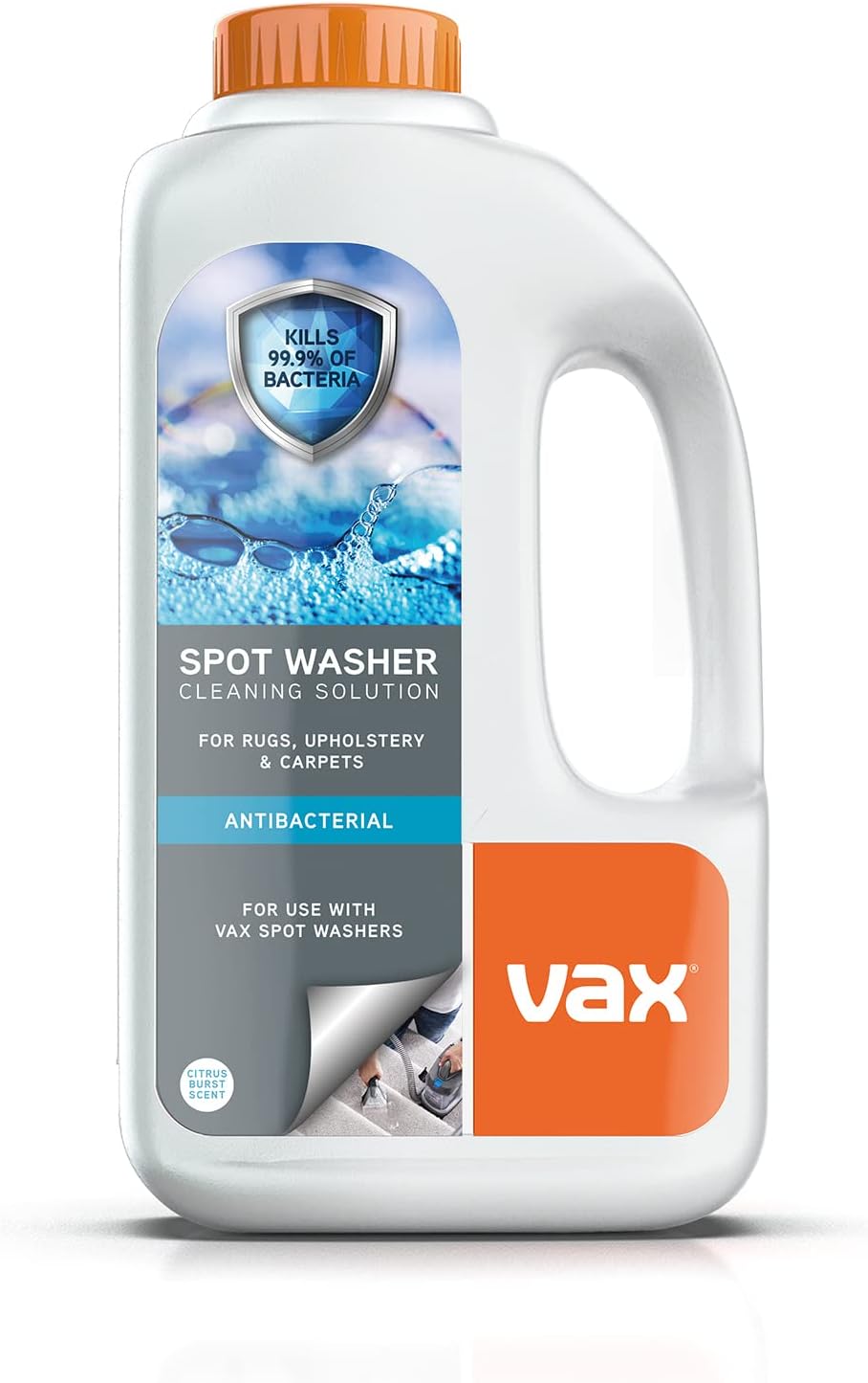 Vax 1-9-142409 SpotWash Antibacterial Solution-1L Spot Washer Solution ...