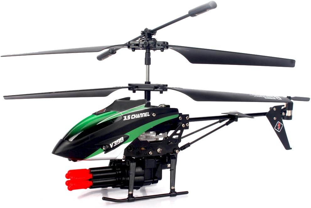 WLTOYS V398 Helicopter Missile Shooting Helicopter. RC Helicopter Shoots Missiles RC Shooting ...