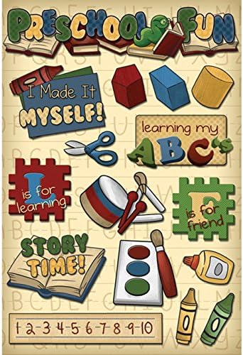 Amazon.com: Karen Foster Cardstock Stickers-Preschool Fun
