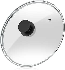 Amazon.com: Wadaza Pan Lid 12 Inch - Tempered Glass Pot Lid - Oven Safe ...