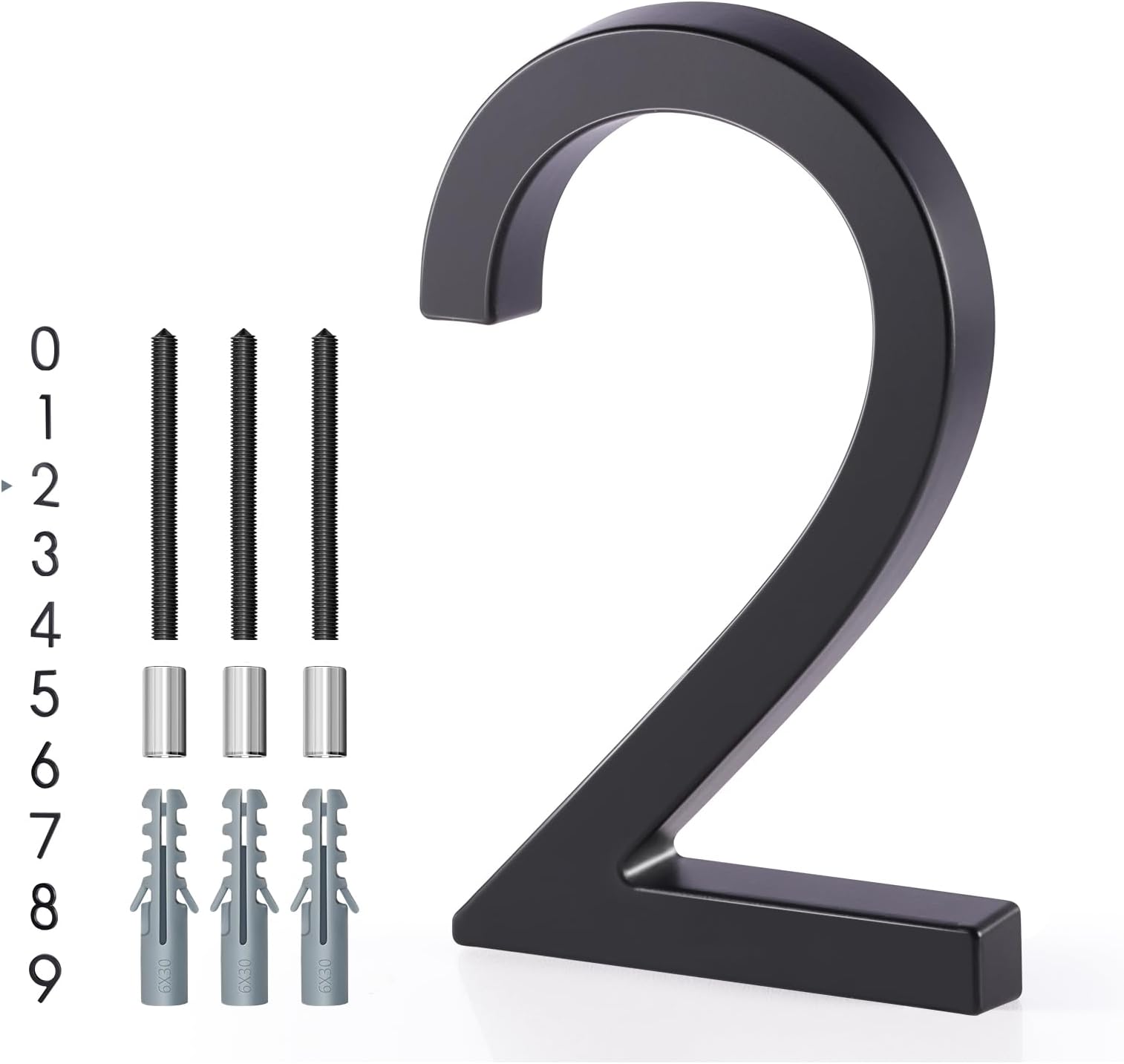 Amazon.com: Hvatry House Numbers for Outside, 6 inch Modern Floating ...