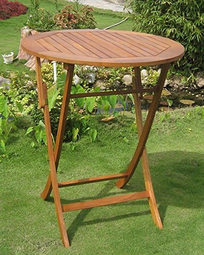 Amazon.com : International Caravan Balau Wood 36 in. Round Folding ...