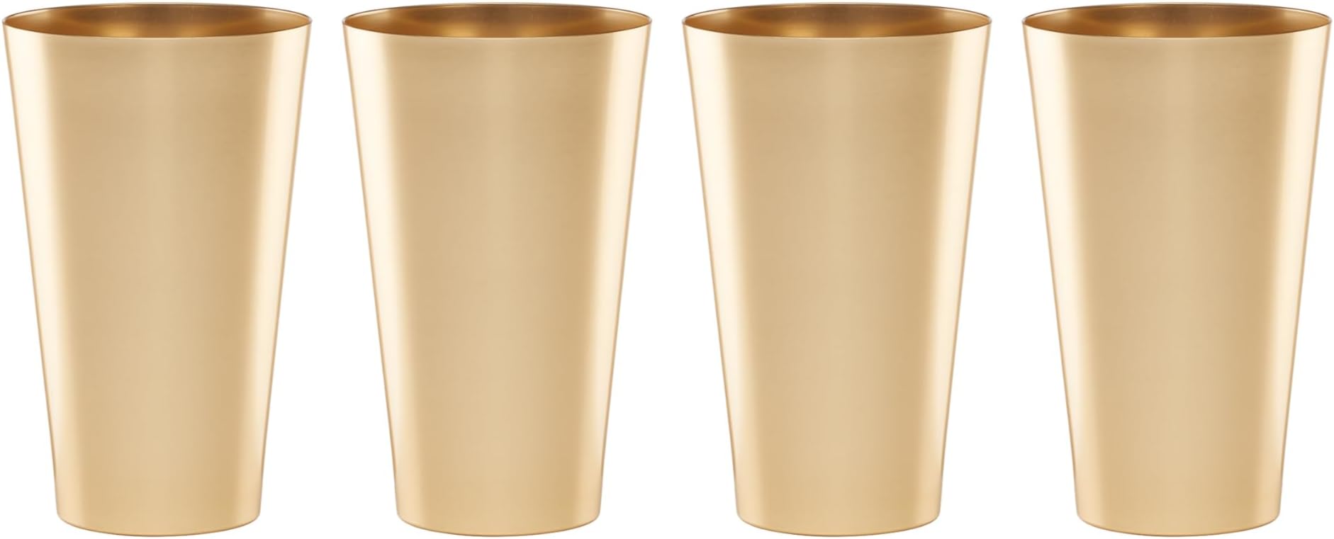 Amazon.com | Home Essentials Halo Set of 4 Clear 15 oz. Glasses: Mixed ...