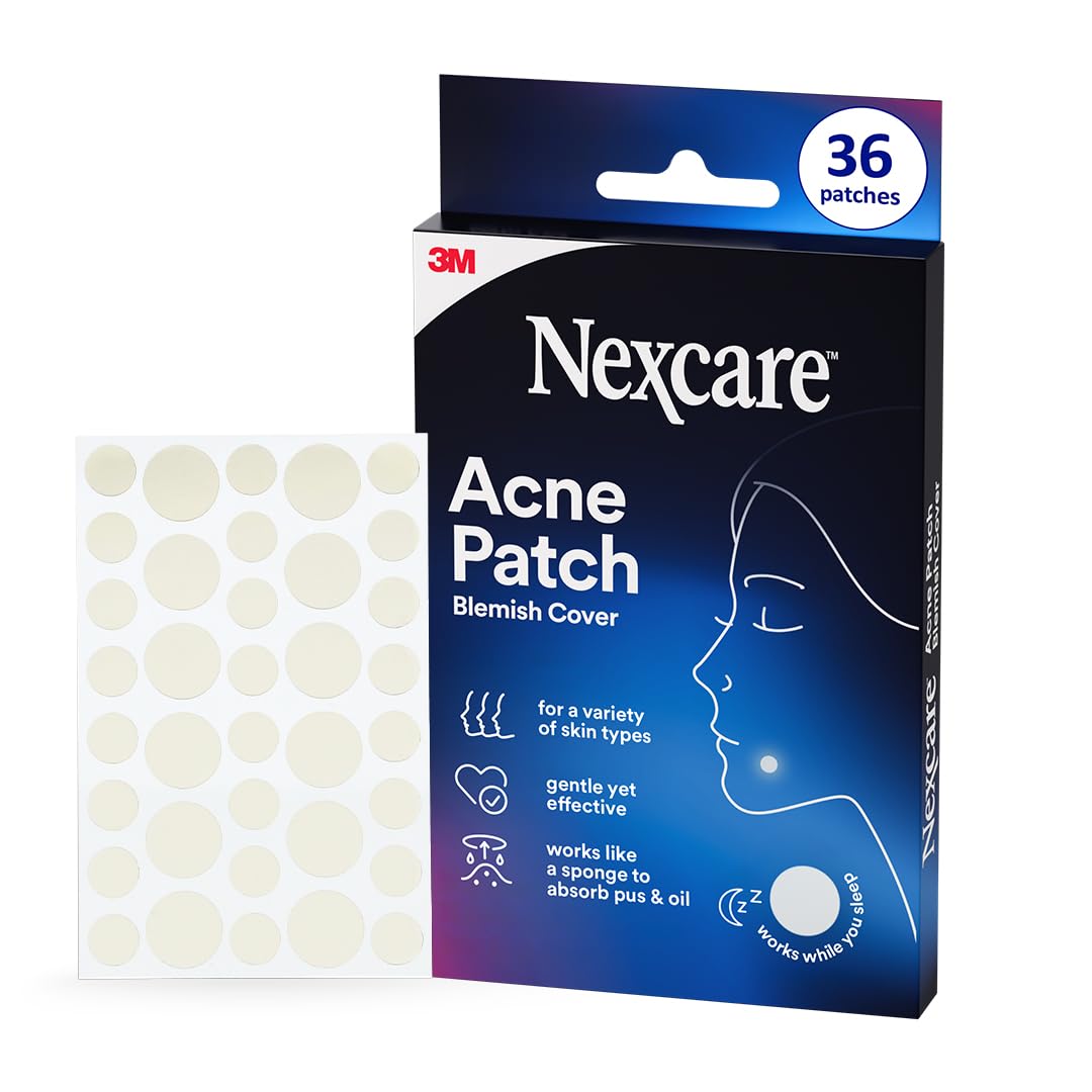 Nexcare Acne Absorbing Cover, Two Sizes, 36 Count : Amazon.in: Health ...