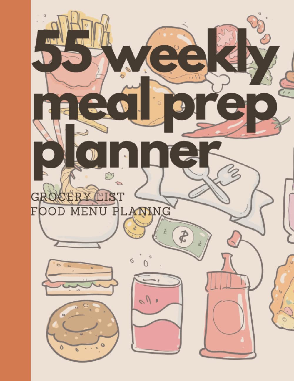Buy 55 Weekly Meal Prep Planner With Grocery List, Food Menu Planning ...
