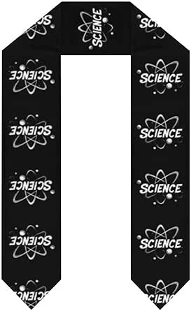 Amazon.com: Science Atom Fashion Graduation Stole Shawl Graphic Honor ...