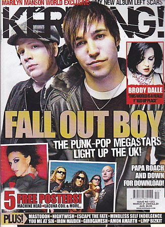 KERRANG MAGAZINE BACK ISSUE #1253 FALL OUT BOY - MASTODON - NIGHTWISH ...