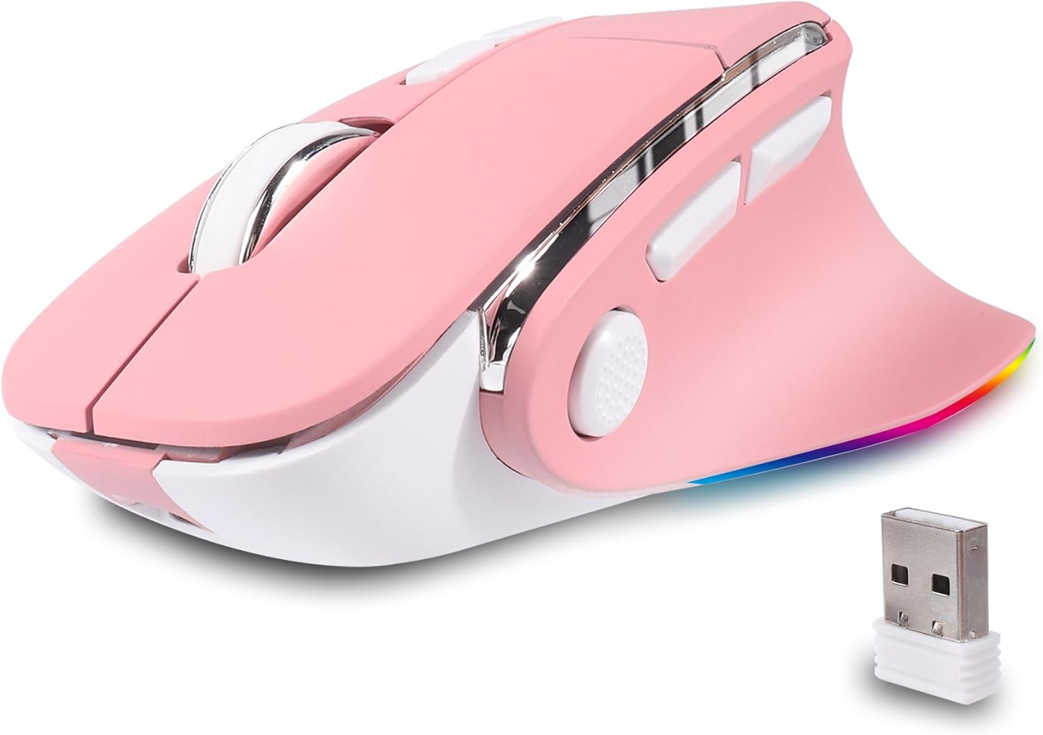 Amazon.com: Ergonomic Mouse,Bluetooth Vertical Wireless Mouse,LED ...