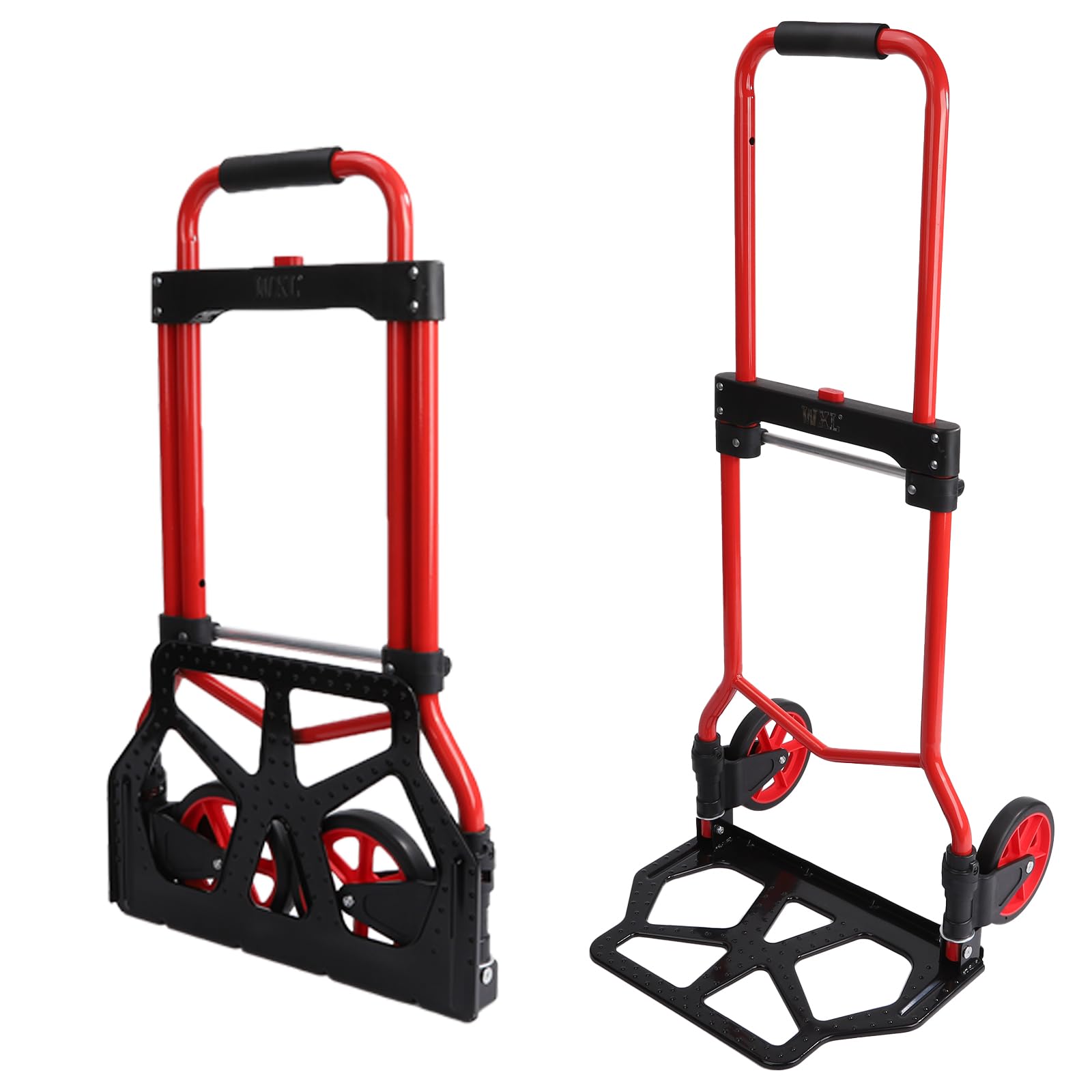 WXL Folding Trolley, 3.8 kg Steel Portable Trolley, 265 lb Load ...