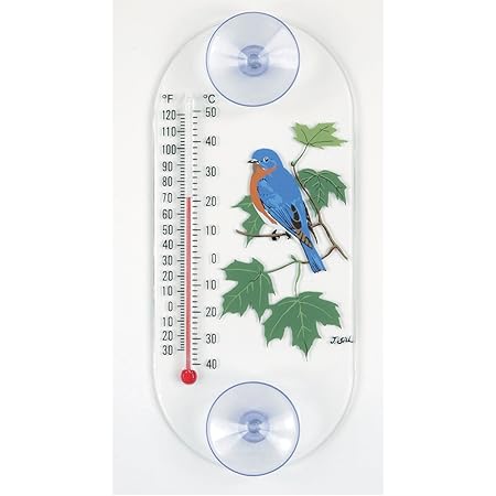 Amazon.com : Aspects 203 Bluebird in Maple Window Thermometer : Outdoor ...