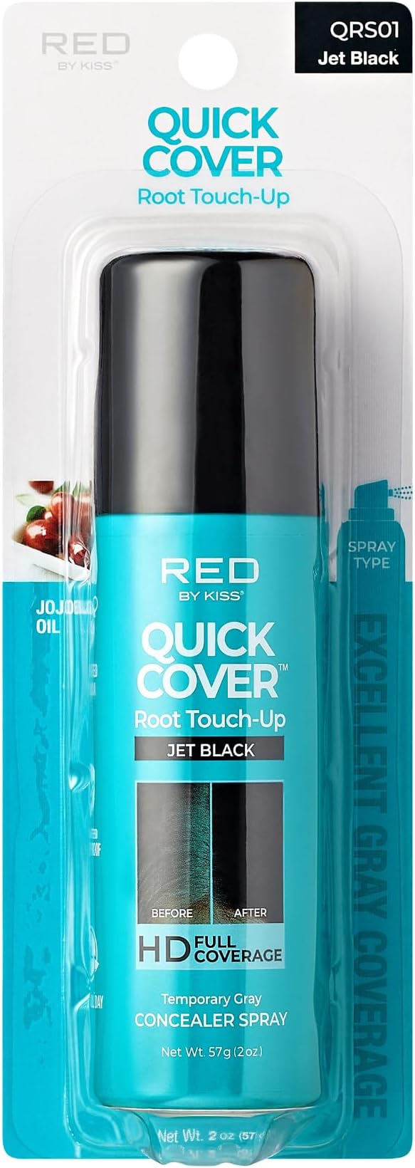 Amazon.com: Red by Kiss Quick Cover Root Touch-Up Spray, Waterproof ...