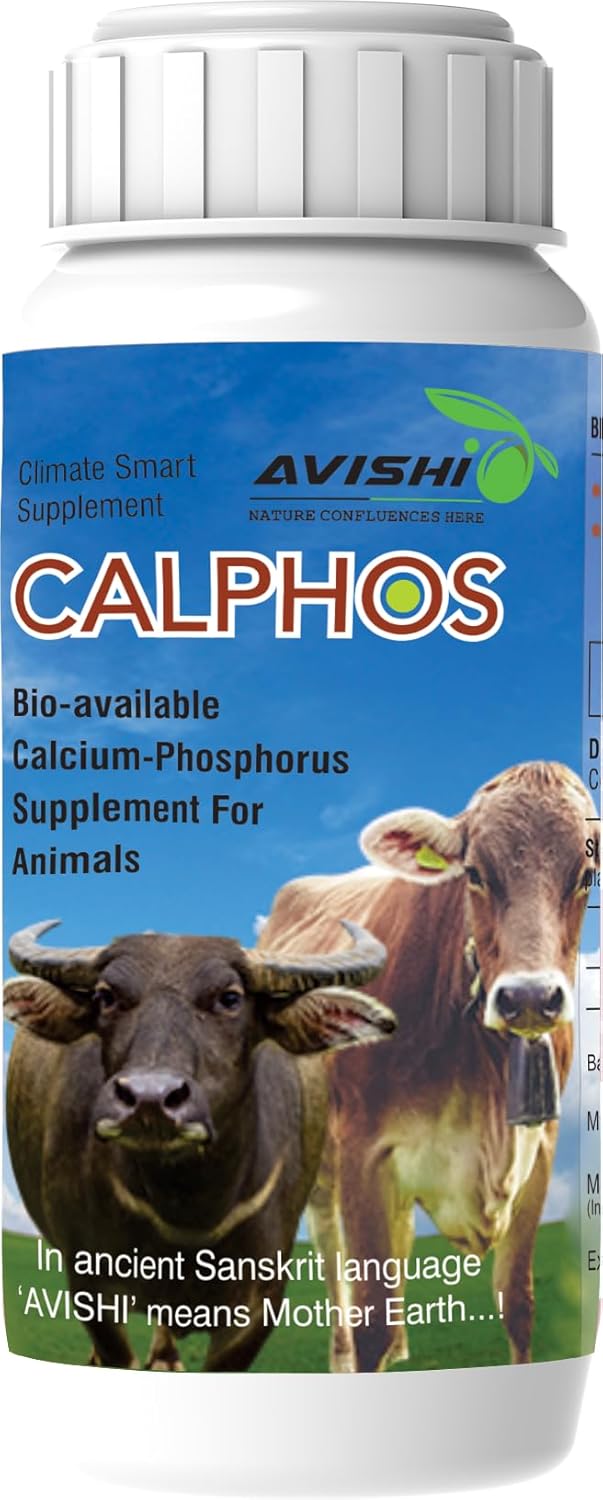 Buy Avishi Calphos Calcium-Phosphorus for Cattle (500 ML) for Healthy ...