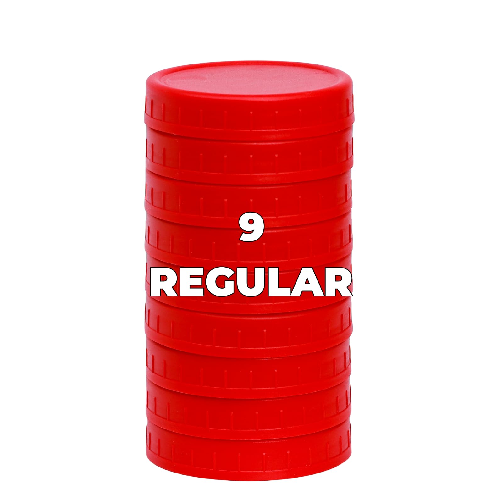 Amazon.com: Bedgeta 9 Regular Mouth Mason Jar Lids with Silicone Ring ...