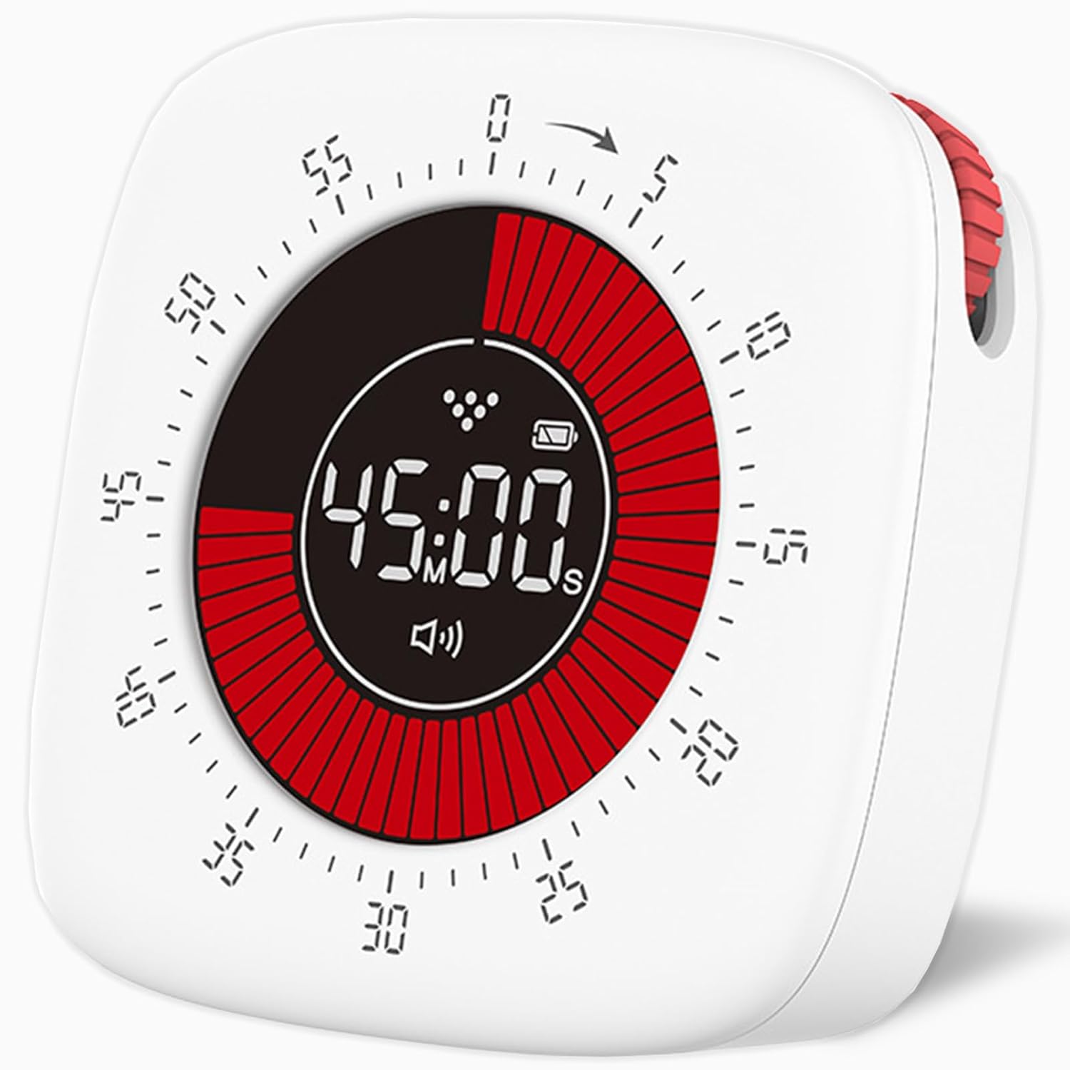 Digital Visual Timer for Kids - USB Rechargeable 60 Minute Count Up ...