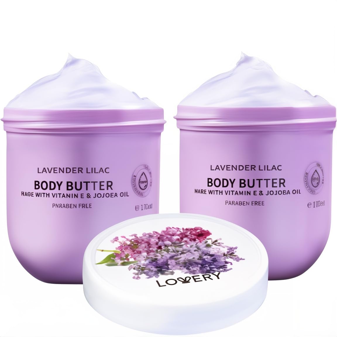 Amazon.com : LOVERY Lavender Lilac Body Butter - Shea Cream with Jojoba ...