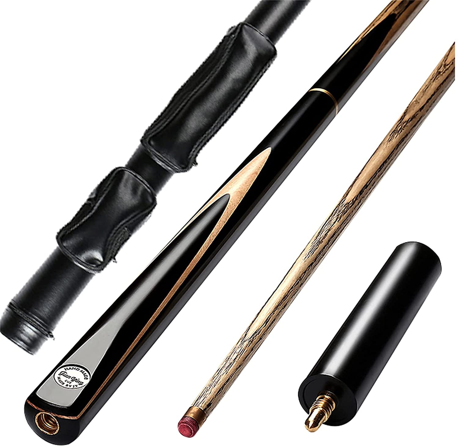 Buy Billiard Pool Cue 57Inch, 1/2 Split Handmade Snooker Cue, Single ...