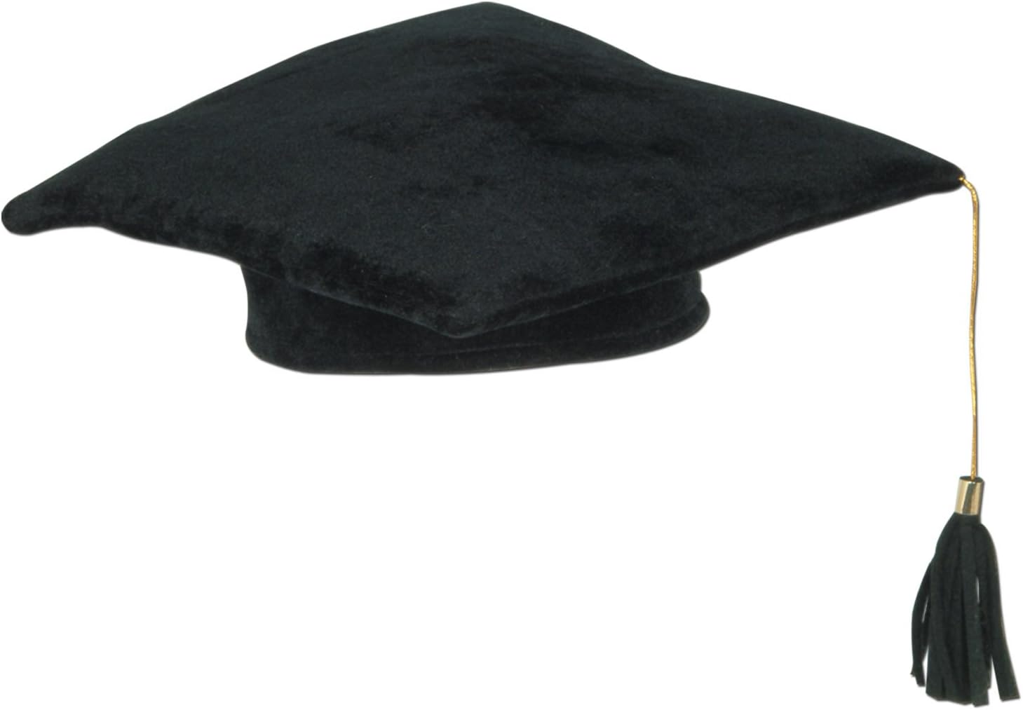 Amazon.com: Beistle Unisex Plush Black Graduation Cap – Graduate Hat ...