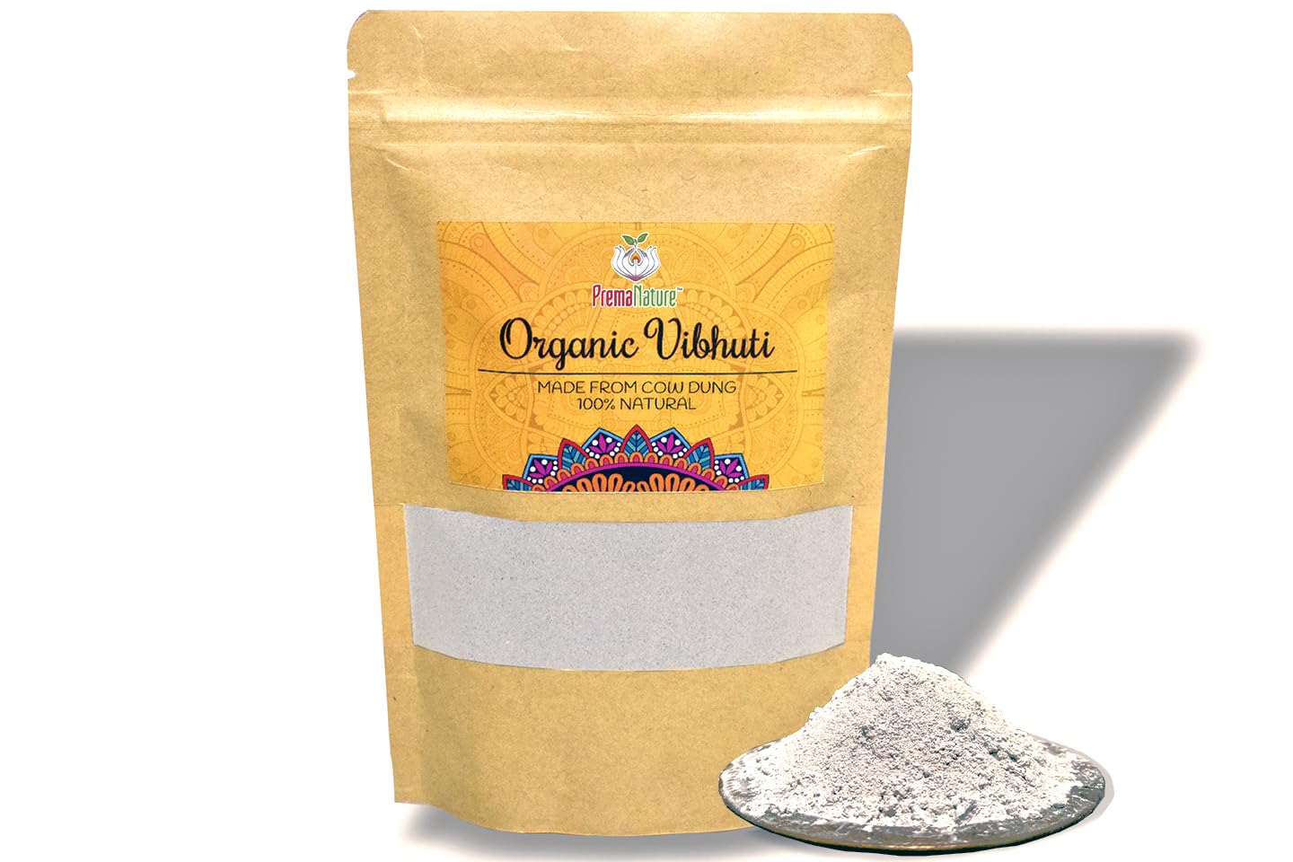 PremaNature Organic Vibhuti 250G (100% Natural) Face Pack/Holy Ash ...