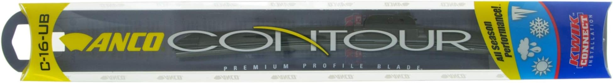 Amazon.com: Anco C-16-UB Contour Wiper Blade - 16" : Automotive