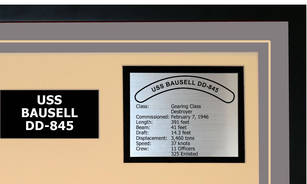 Crew Uss Bausell Dd845 Log