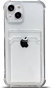 Amazon.com: Tuokiou Compatible iPhone 14 Case, Clear Protective Card Slot Wallet Case with ...