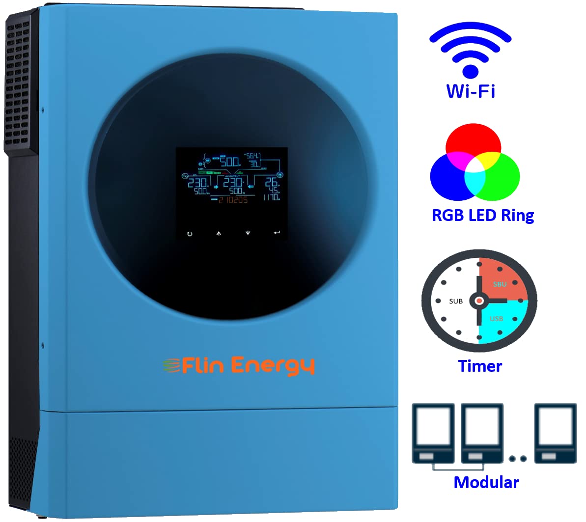 Eco-worthy 3500Watt 80A MPPT All-in-One Hybrid Inverter, 60% OFF
