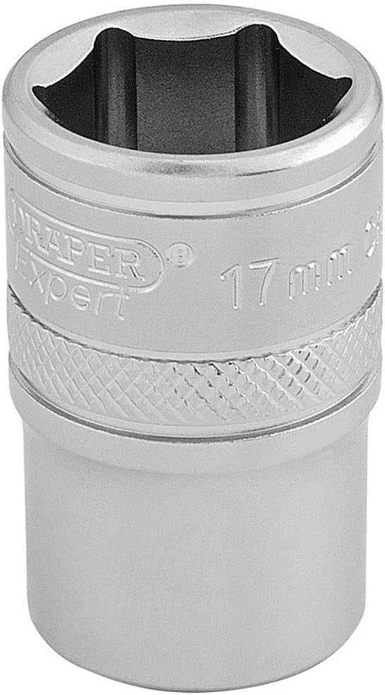 Draper Expert 1/2" 17mm Square Drive Socket | 6 Point Hex Socket ...