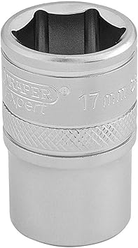Draper Expert 1/2" 17mm Square Drive Socket | 6 Point Hex Socket ...