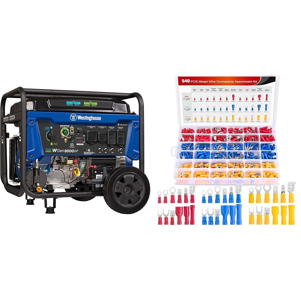 Amazon.com : Westinghouse 12500W Dual Fuel Generator and 540PCS Nilight ...