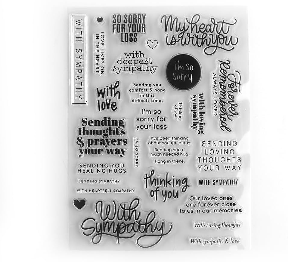 Amazon.com: arriettycraft Verses Friendship Love You Clear Stamps for ...