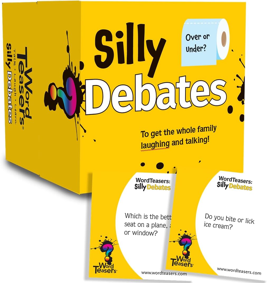 Amazon.com: ? WORD TEASERS Silly Debates Conversation Cards for ...