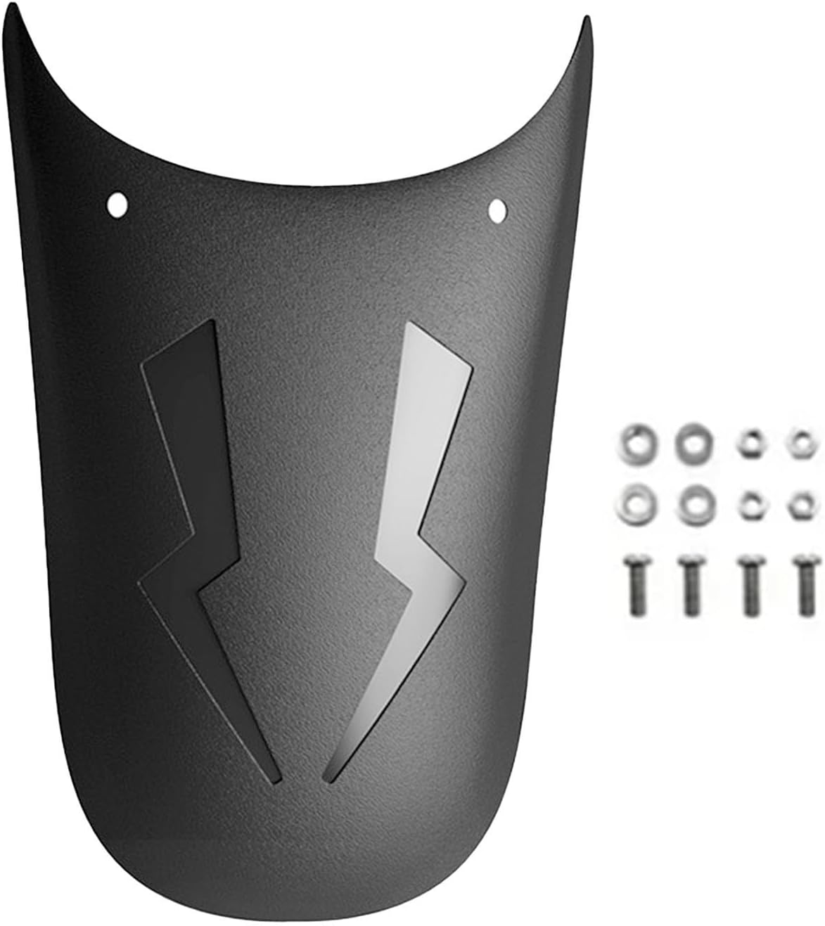 Amazon.com: PerGar Motorcycle Front Mudguard, Universal Fit, Black ...