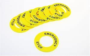 Amazon.com: ANZOAT 20 Pcs Yellow 22mm-40m'm Inner Diameter Emergency ...