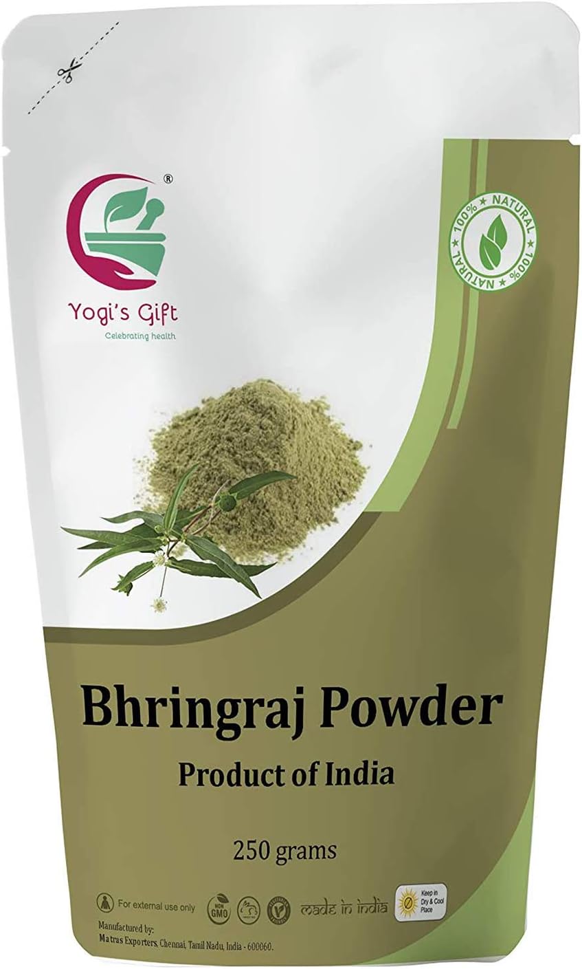 Yogi’s Gift | Bhringraj Powder For Hair Growth | 250 Grams | Eclipta ...